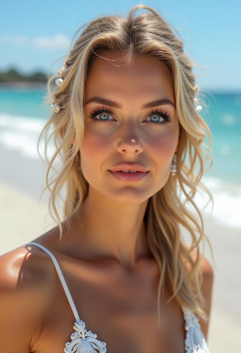 Perfect Beach Wedding Makeup For Blue Eyes - AmeliasGlow.com