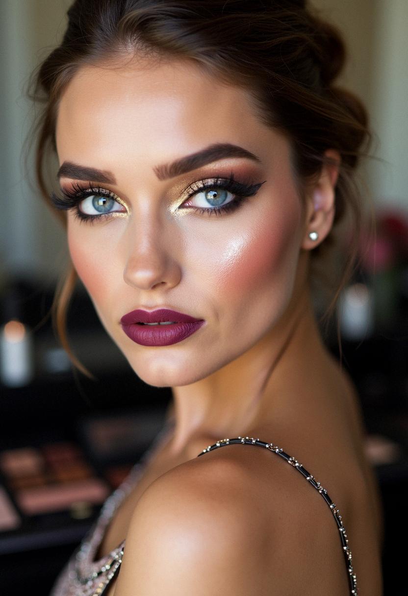 Glam Makeup For Blue Eyes Tutorial - AmeliasGlow.com