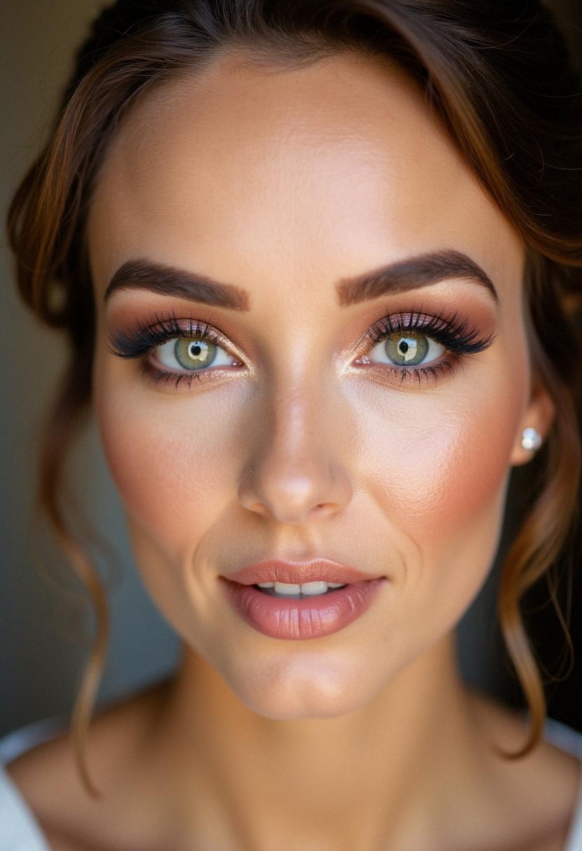 Glowy Bridesmaid Makeup Green Eyes Tips - AmeliasGlow.com